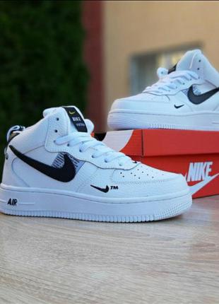 Мужские кроссовки nike air force 1 white \ найк аир форс 1 бел ...