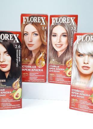 СТІЙКА КРЕМ-ФАРБА ДЛЯ ВОЛОССЯ FLOREX SUPER 2.2/ Флорекс краска... - 54 ...