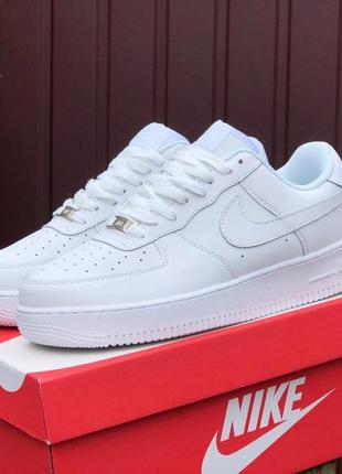Кроссовки мужские nike air force 1 low, белые (найк аир форс ...