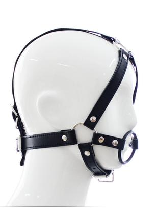 Маска из ремешков с кляпом O-ring Gag Harness Red Bdsm4u: цена 558 грн ...